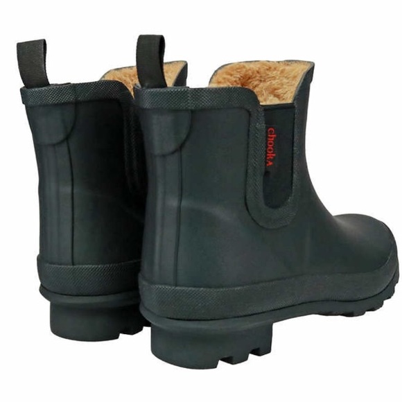 chooka | Shoes | Nib Chooka Plush Chelsea Fur Ankle Rainboots | Poshmark